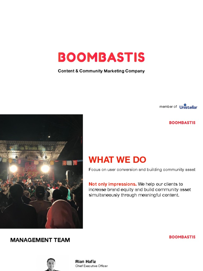 Boombastis Community Marketing 2019 | PDF | Digital Distribution ...
