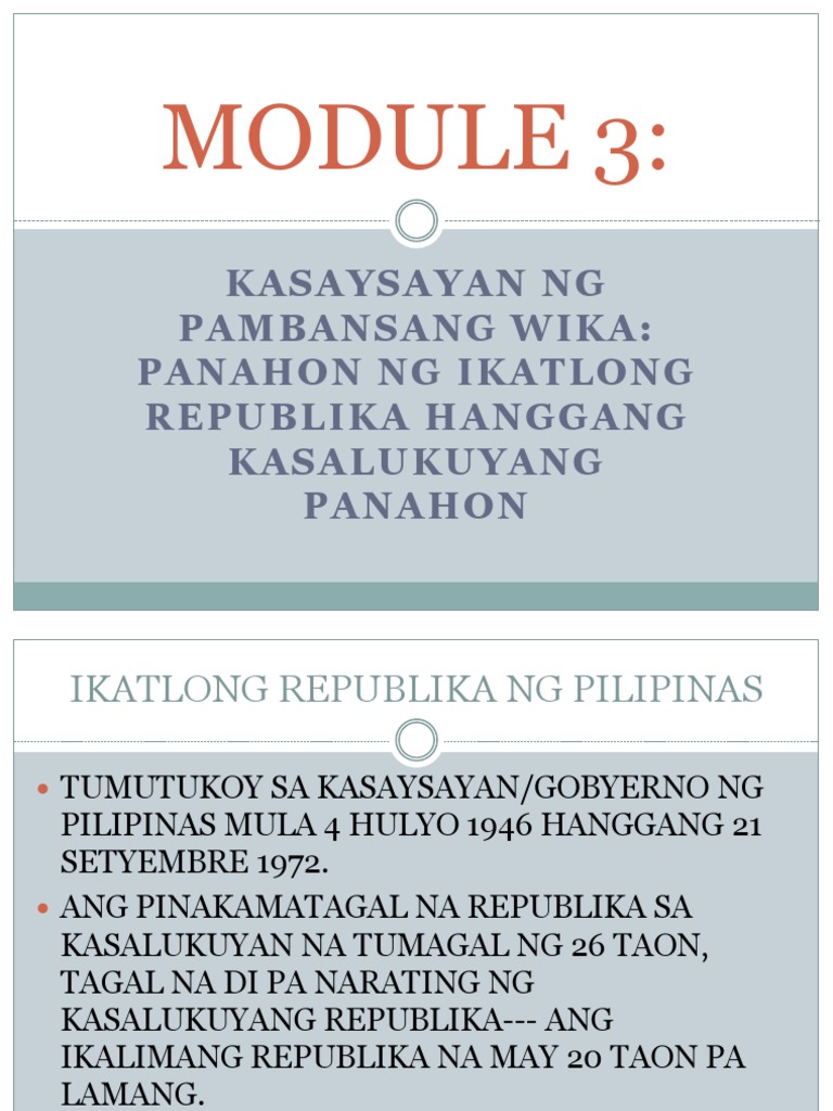 KPWKP Module 3 | PDF | Nationalism | Southeast Asia