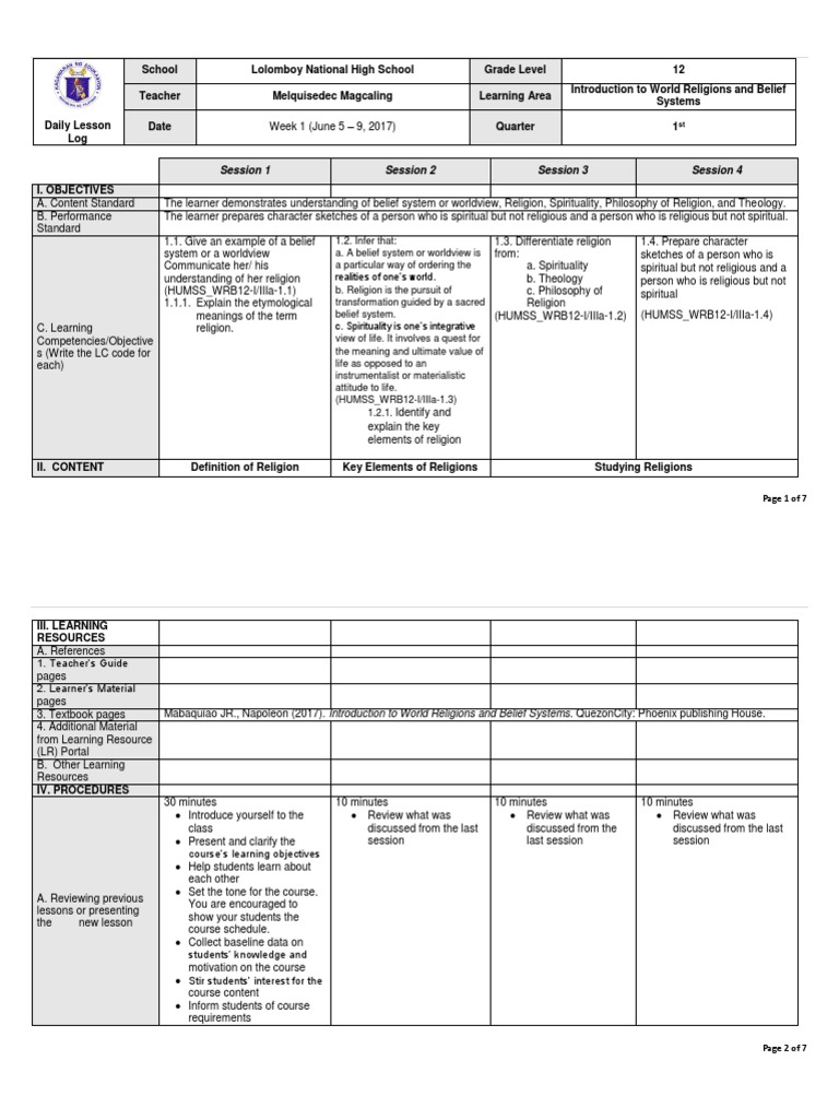 Week 1: Intro to World Religions | PDF | Spirituality | Learning