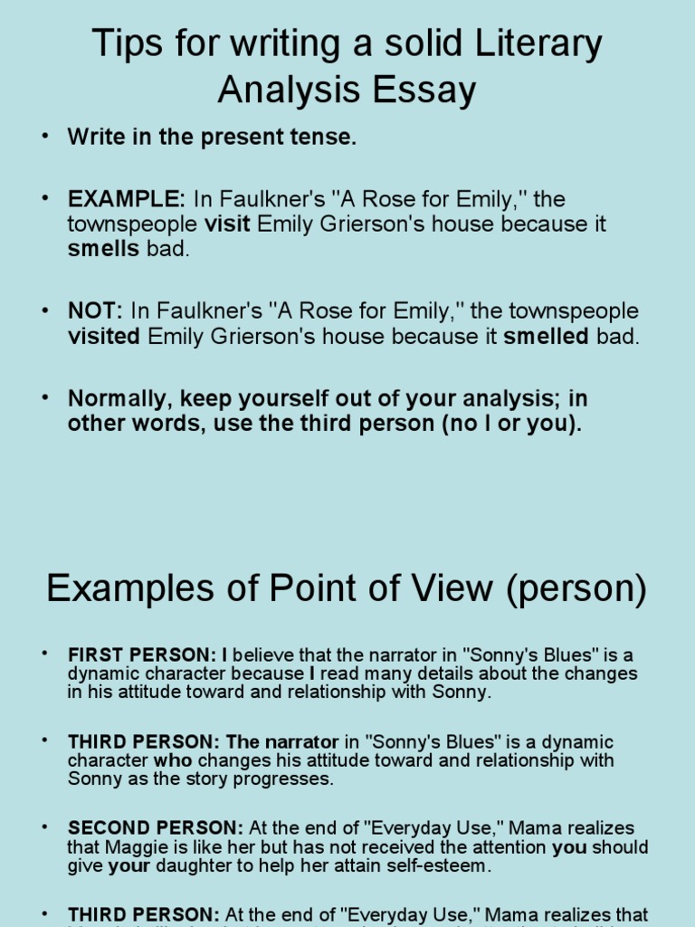 Literary Point Of View Examples