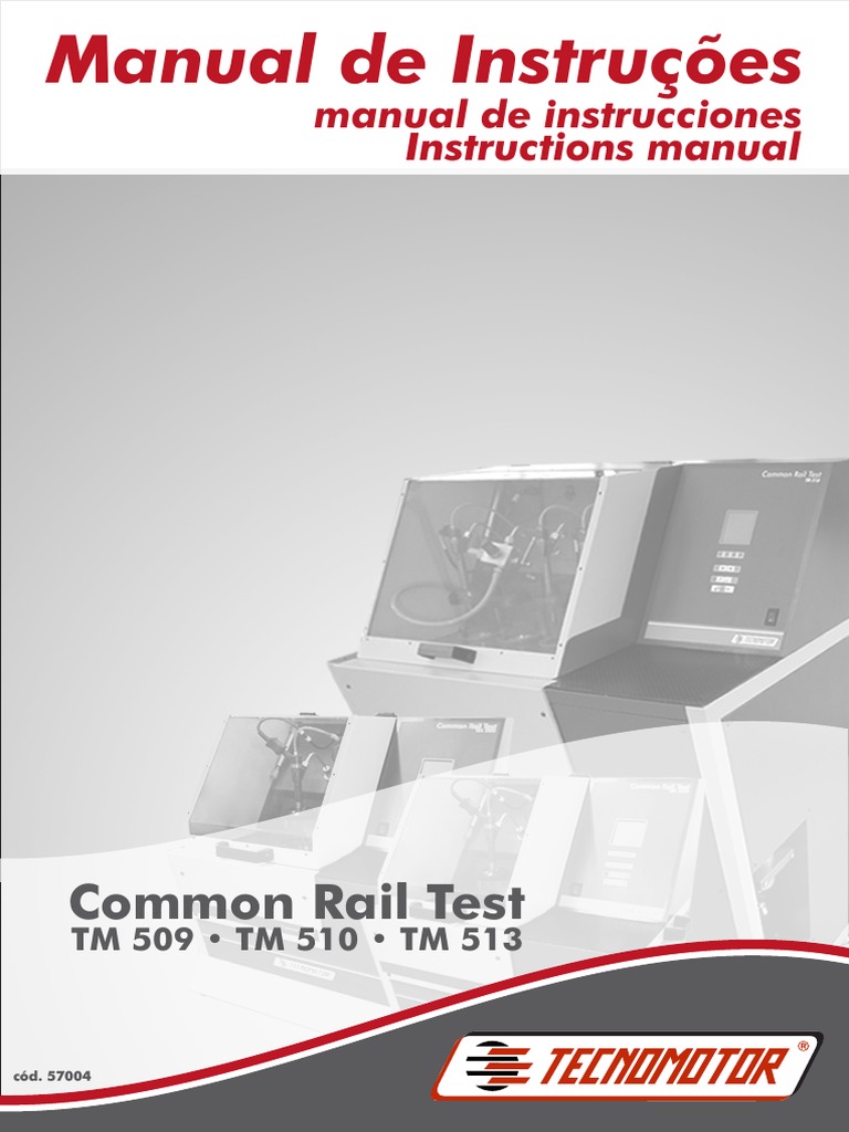 Manual de Instrução TM 509 TM 510 TM 513 | PDF | Pressão | Queimadura