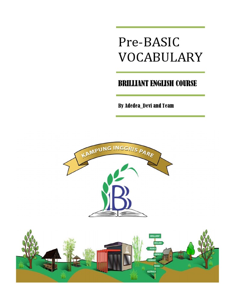 Pre-BASIC Vocabulary: Brilliant English Course | PDF | Adjective ...