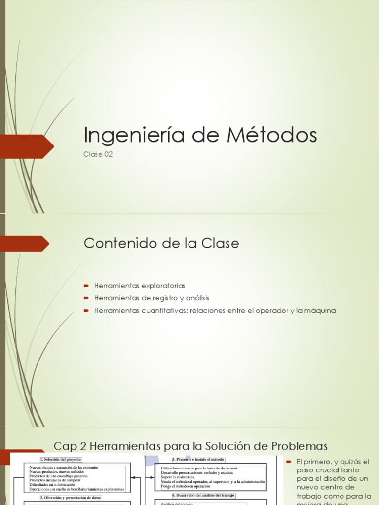 Ingeniería de Métodos Clase 02 | PDF | Hora