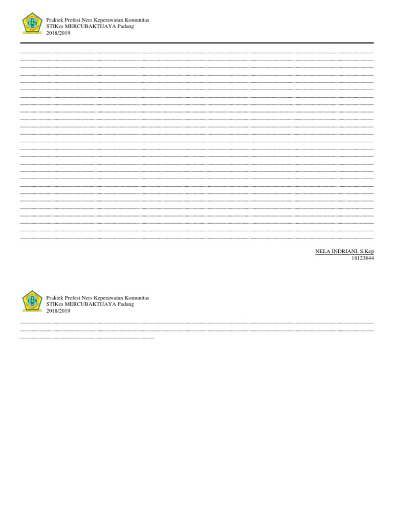 Format Laporan Landscape | PDF