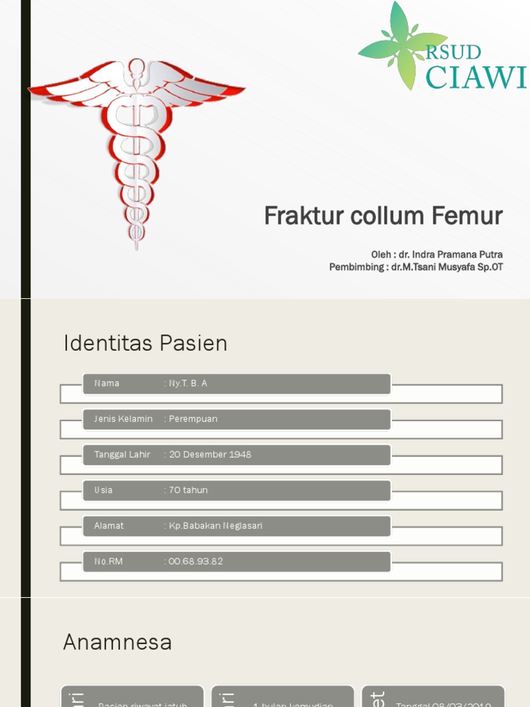 Fraktur Collum Femur | PDF