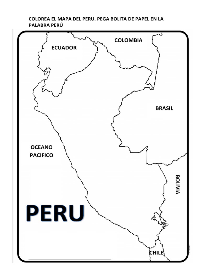 Colorea El Mapa Del Peru | PDF