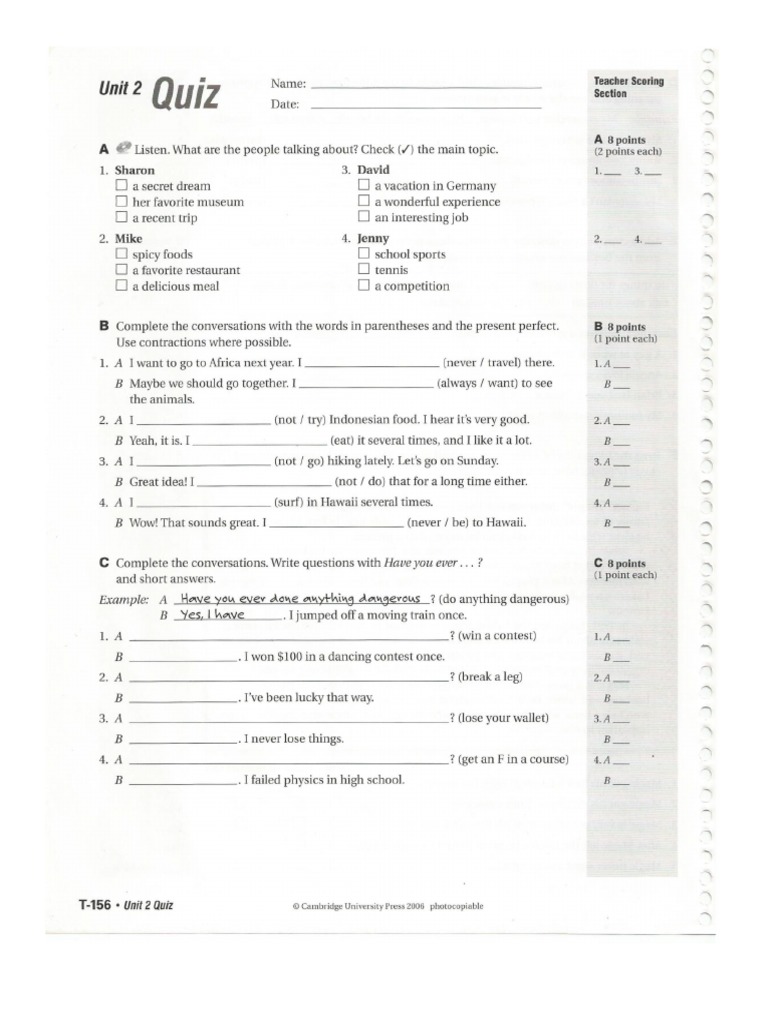 Level 3 Unit 2 | PDF