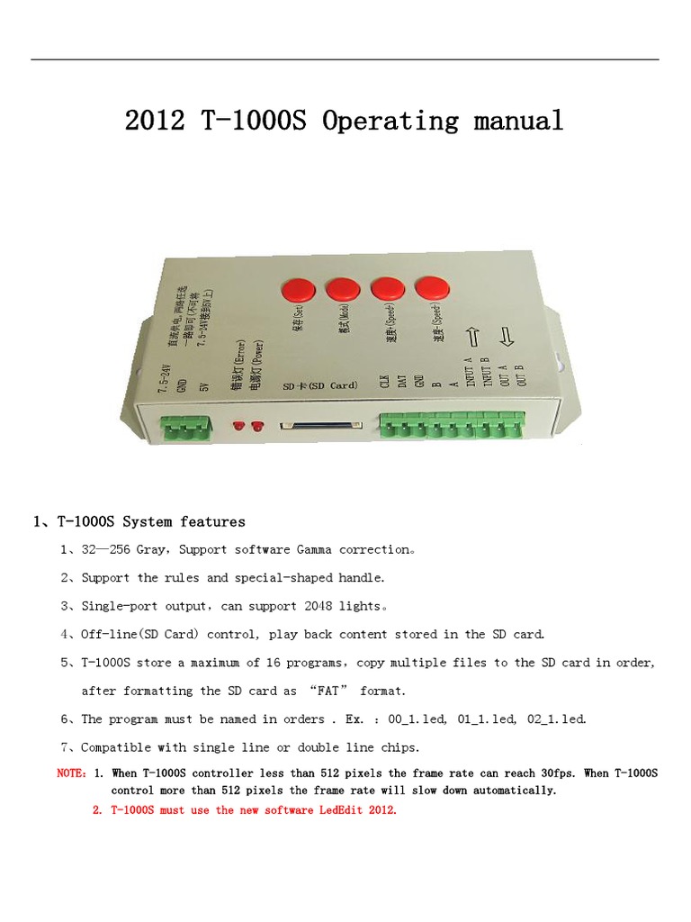 T 1000S Manual | PDF | Digital Technology | Electronic Engineering