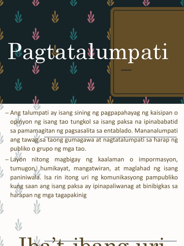 Talumpati | PDF