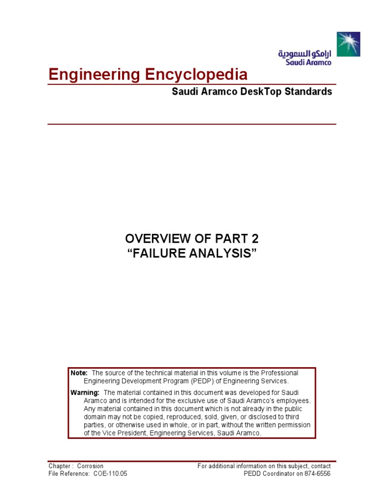 Overview of Part 2 Failure Analysis | PDF | Failure Analysis | Corrosion