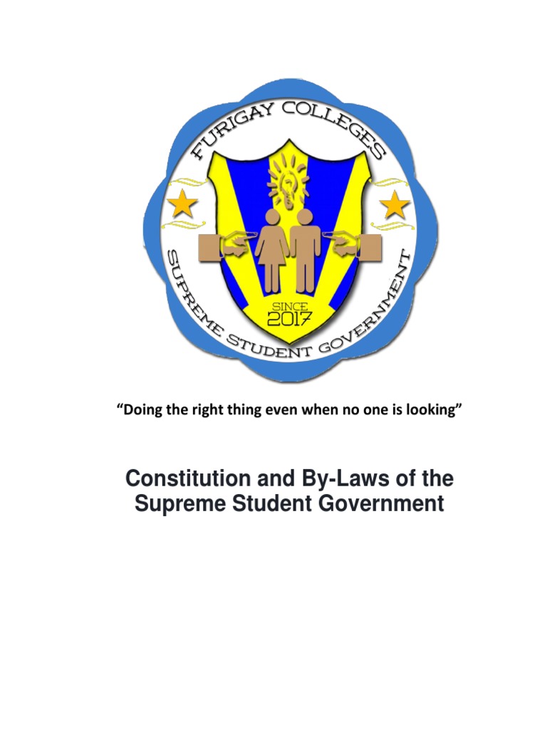 Constitution and By-Laws of The Supreme Student Government | PDF ...