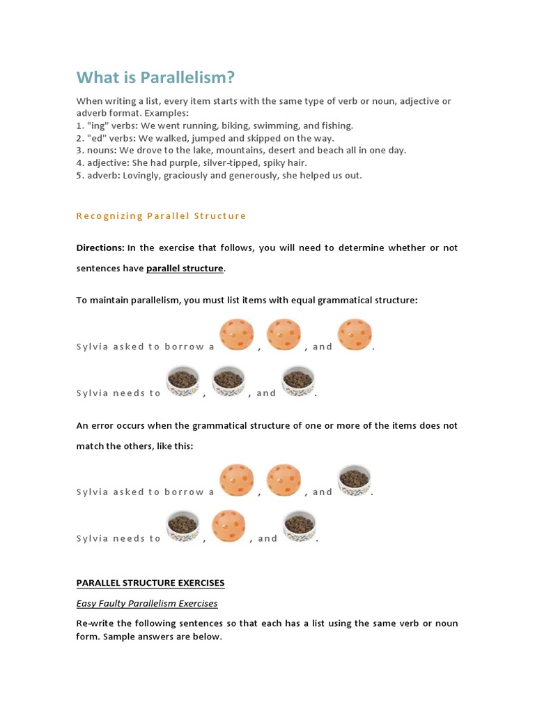 What Is Parallelism | PDF | Verb | Adverb