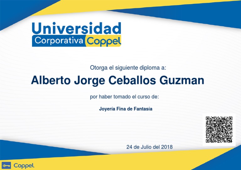 Alberto Jorge Ceballos Guzman: Otorga El Siguiente Diploma A | PDF