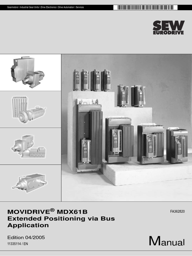 Anual: Movidrive MDX61B Extended Positioning Via Bus Application | PDF ...