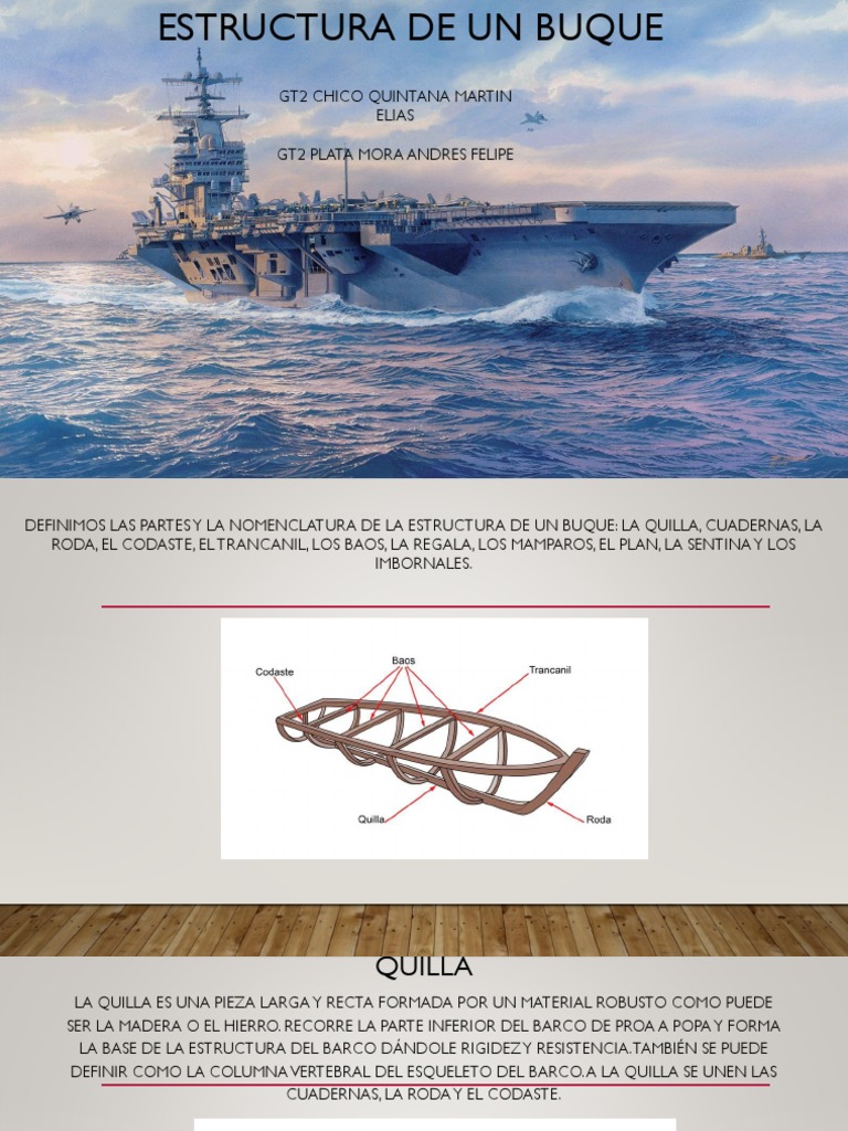 Partes y Nomenclatura de un Buque | PDF | Barcos | Transporte de agua