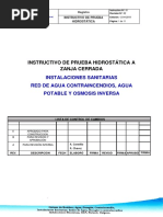 Procedimiento - Prueba de Estanqueidad | PDF