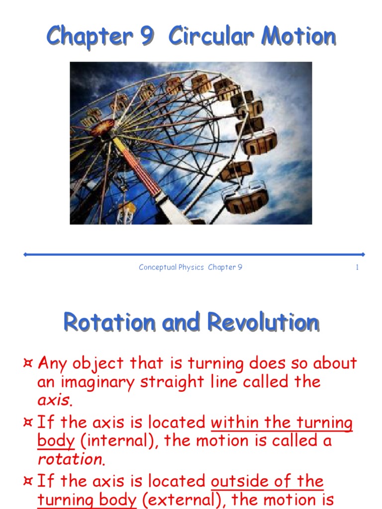 Chapter 10 Circular Motion | PDF | Speed | Acceleration