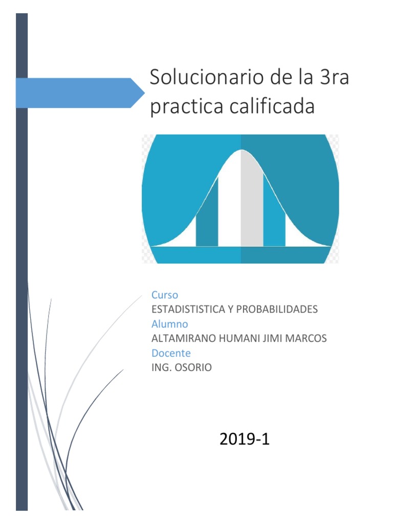 3 PC Estadistica | PDF | Probabilidad | Enseñanza de matemática