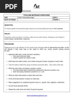 Steward Duties in Restaurant Service | PDF | Business