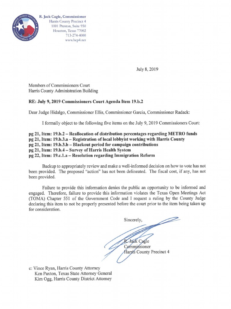 Objection Letter | PDF