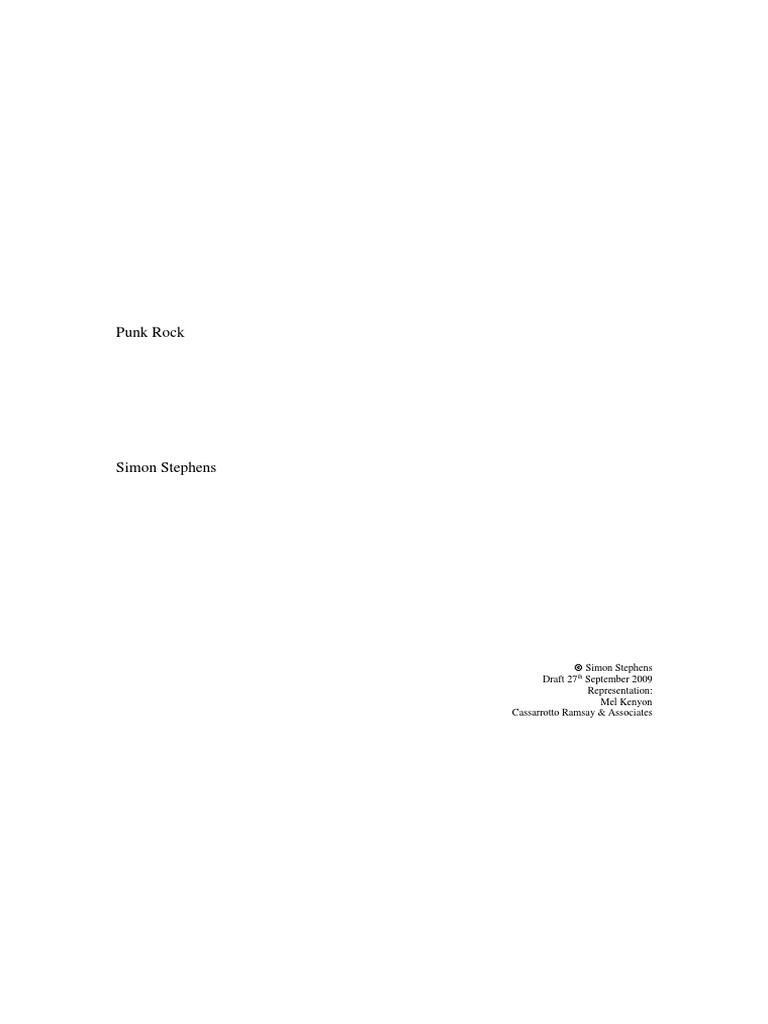 Simon Stephens Punk Rock Definitive PDF