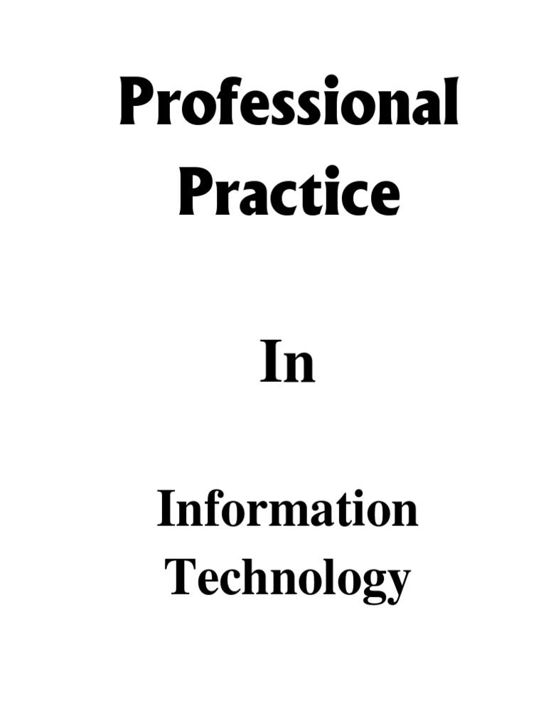 Professional Practice in Information Technology | PDF | Bias | Data