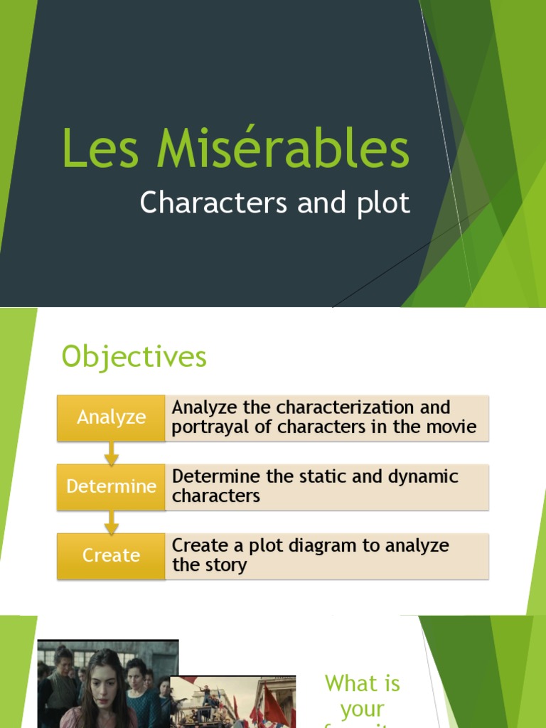 Les Misérables: Character Analysis Guide | PDF | Cosette | Fictional ...