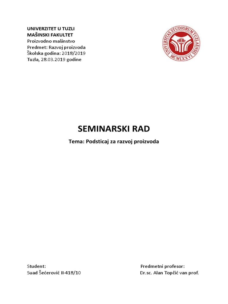 Seminarski Rad | PDF