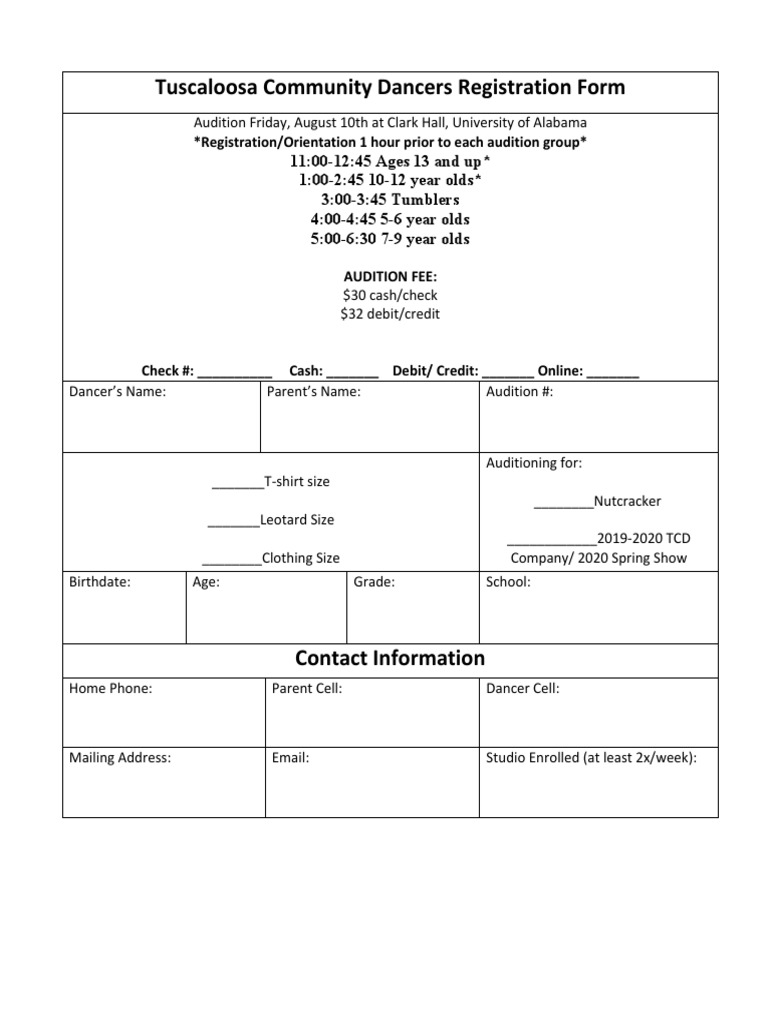 TCD Registration Form 2019-2020 | PDF | Government | Social Institutions