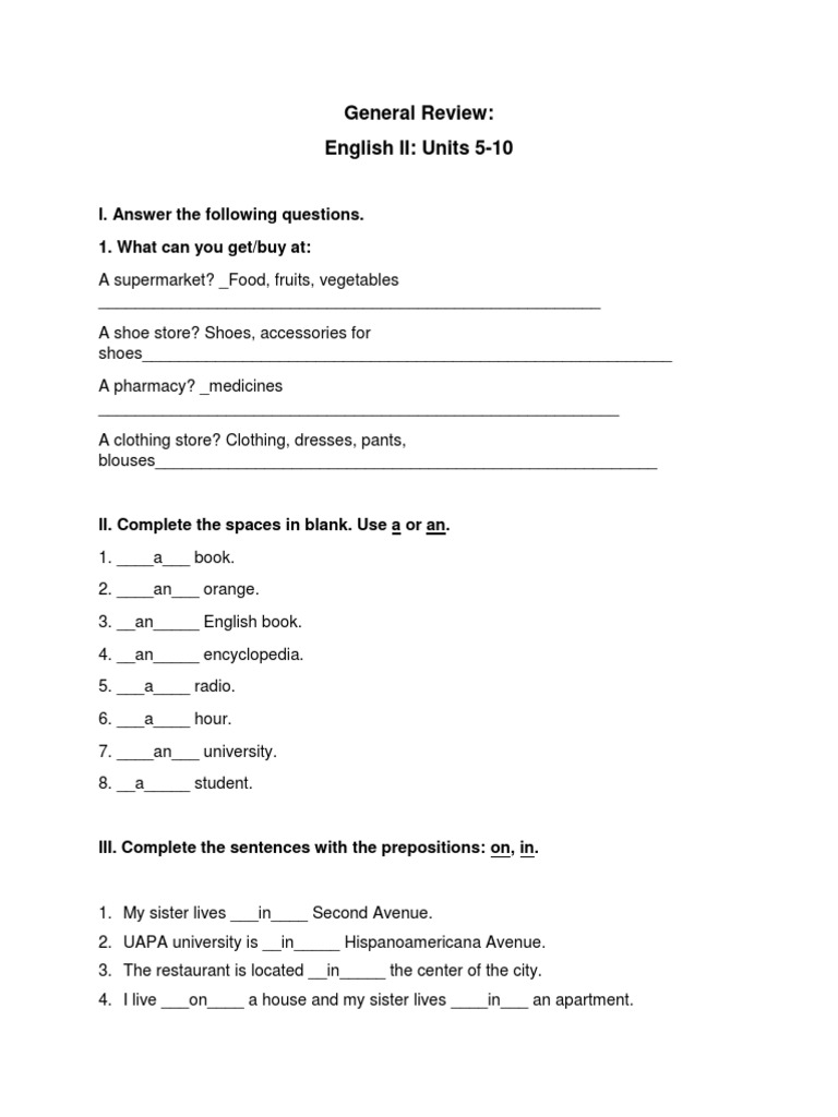 Self-Study Material For English II | PDF | Food And Drink | Clothing