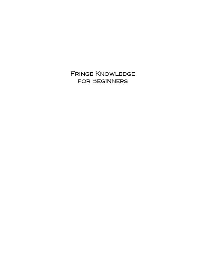 Montalk S Introduction To Fringe Science | PDF | Dream | Free Will