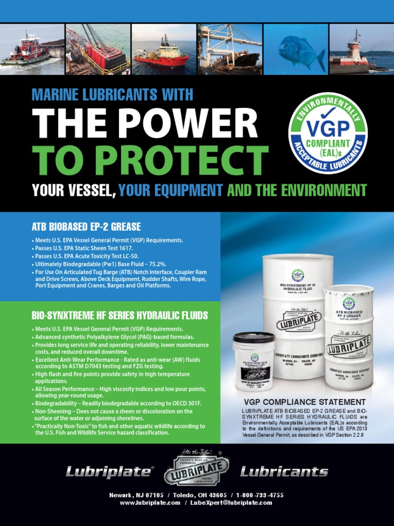 Marine Lubricants Flyer | PDF | Lubricant | Toxicity