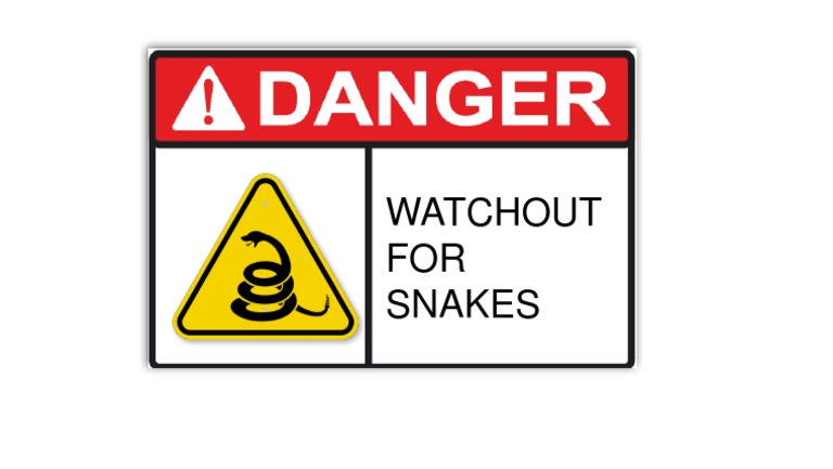 Snake Hazard - ANSI | PDF