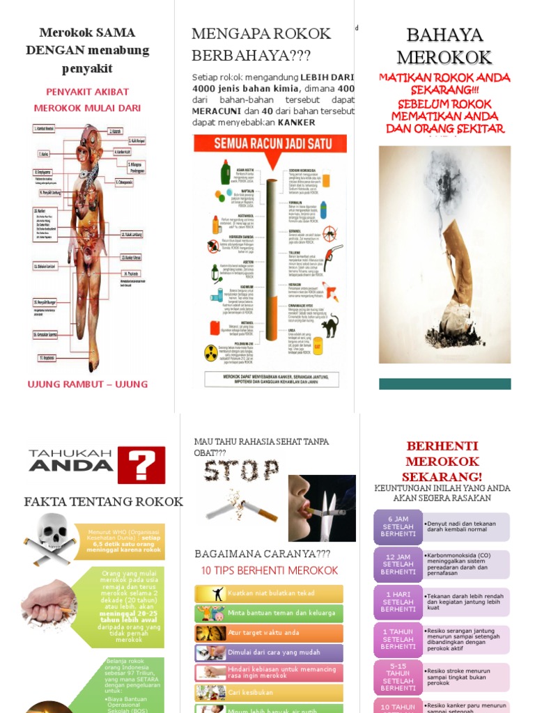 Leaflet Bahaya Rokok | PDF