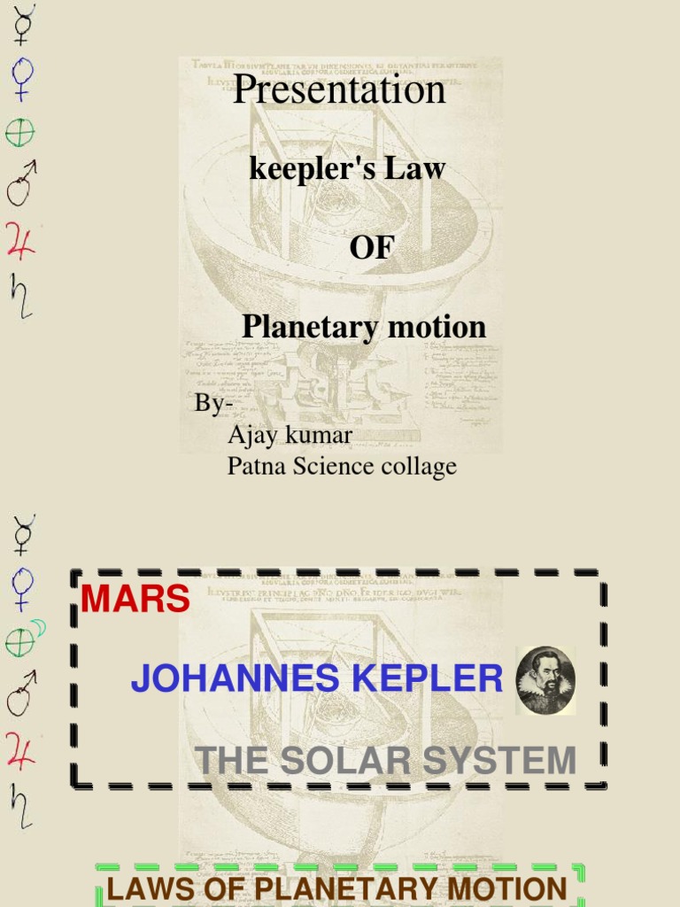 Kepler S Laws of Planetary 1 | PDF | Apsis | Orbit
