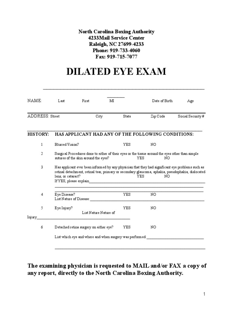 Dilated Eye Exam | PDF | Vision | Senses