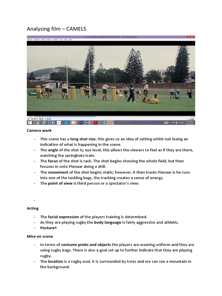 Analysing Film - CAMELS: Camera Work | PDF