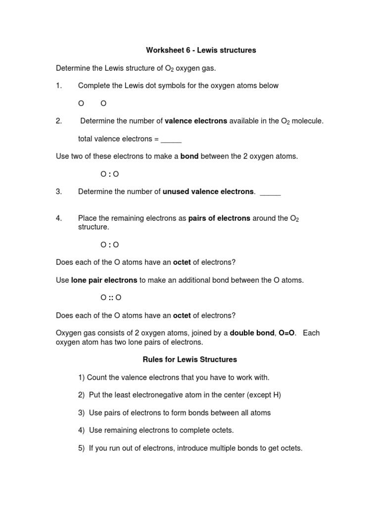 Lewis Structure Of O2