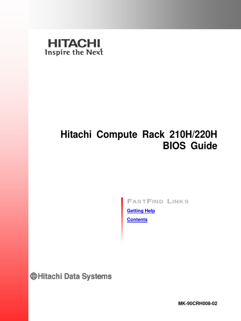 Hitachi | PDF | Bios | Menu (Computing)