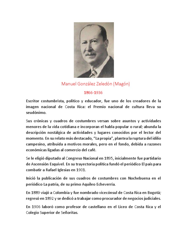 Biografia Manuel Gonzalez Magon | PDF | Clásicos