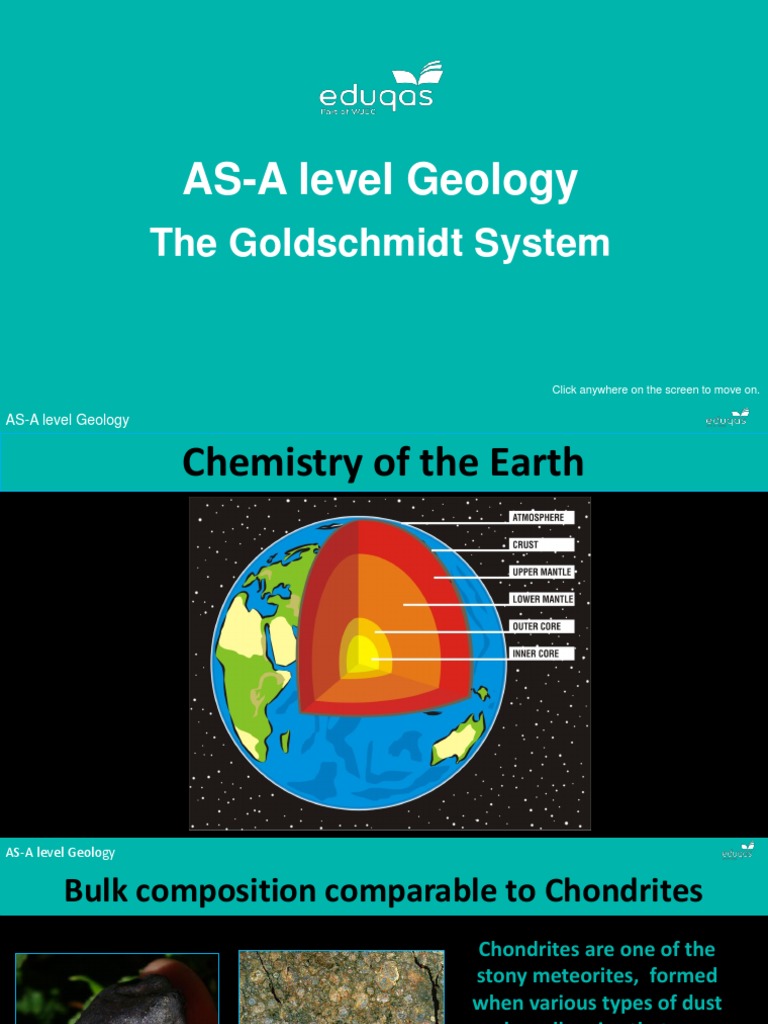 AS-A Level Geology: The Goldschmidt System | PDF | Minerals | Chemical ...