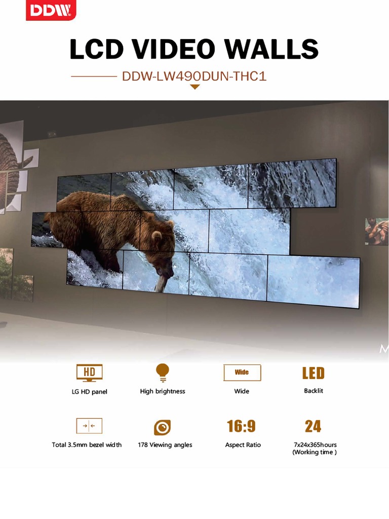 LG HD 49-Inch LCD Video Wall Specifications and Features for the ...