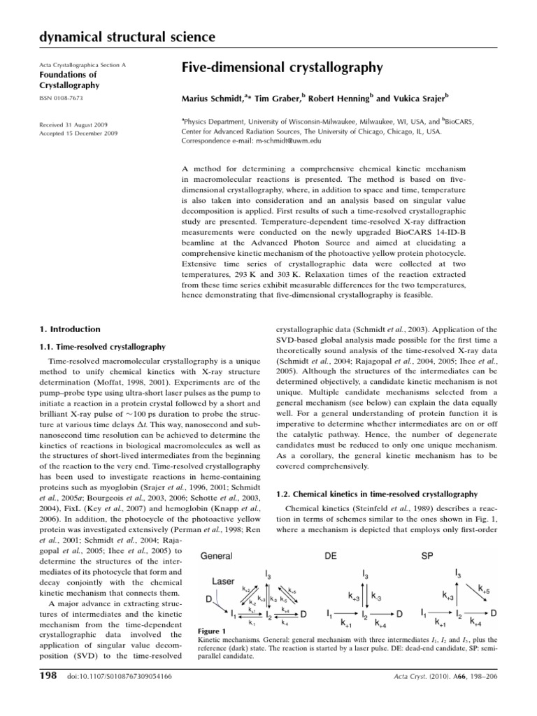 Five-Dimensional Crystallography Methods | PDF | X Ray Crystallography ...