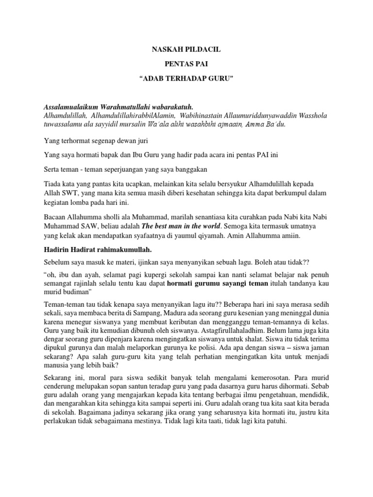 Naskah Pildacil | PDF