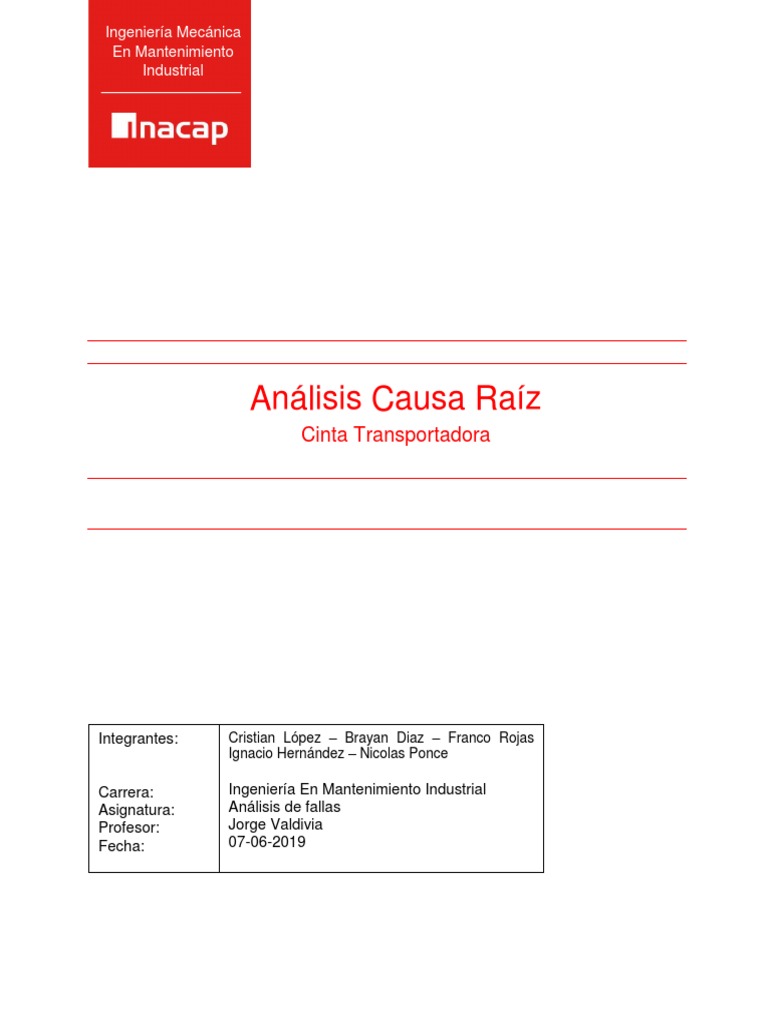 Informe ACR | PDF | Ingeniería de confiabilidad | Diseño