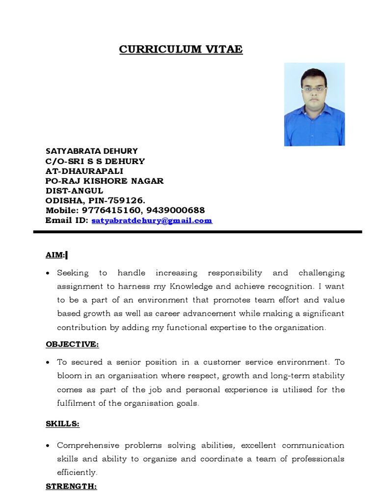 Curriculum Vitae | PDF | Cognition | Behavior Modification