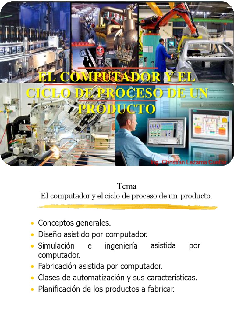 Semana - Tema2 - El Computador y El Ciclo de Proceso de Un Producto | PDF | Automatización ...