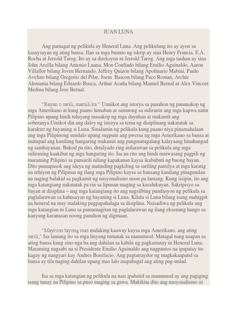 Ang Pamagat NG Pelikula Ay | PDF