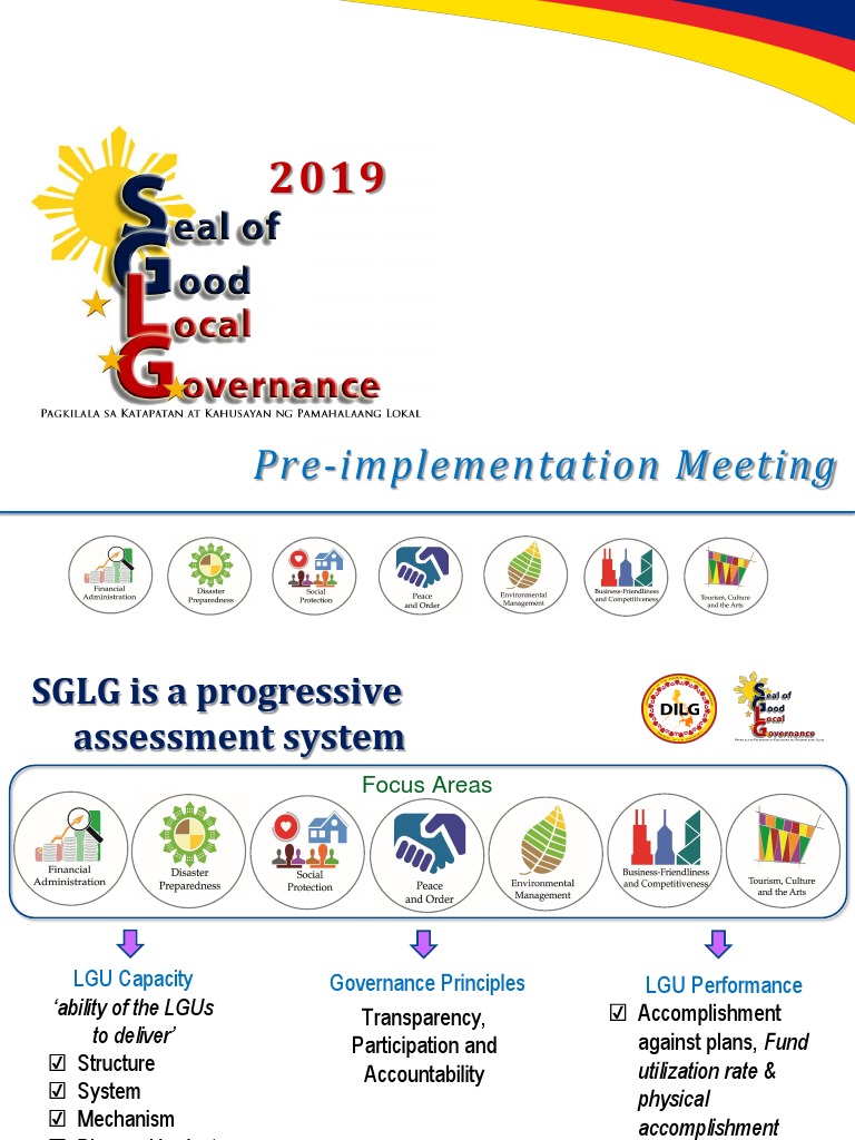 SGLG 2019 Assessment Framework Overview | PDF | Emergency Management ...