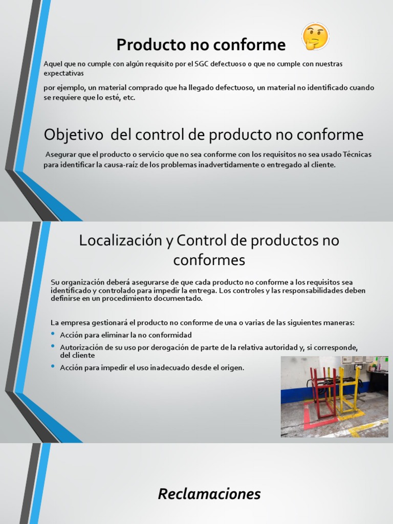 Gestión de Productos No Conformes | PDF | Cliente | Business